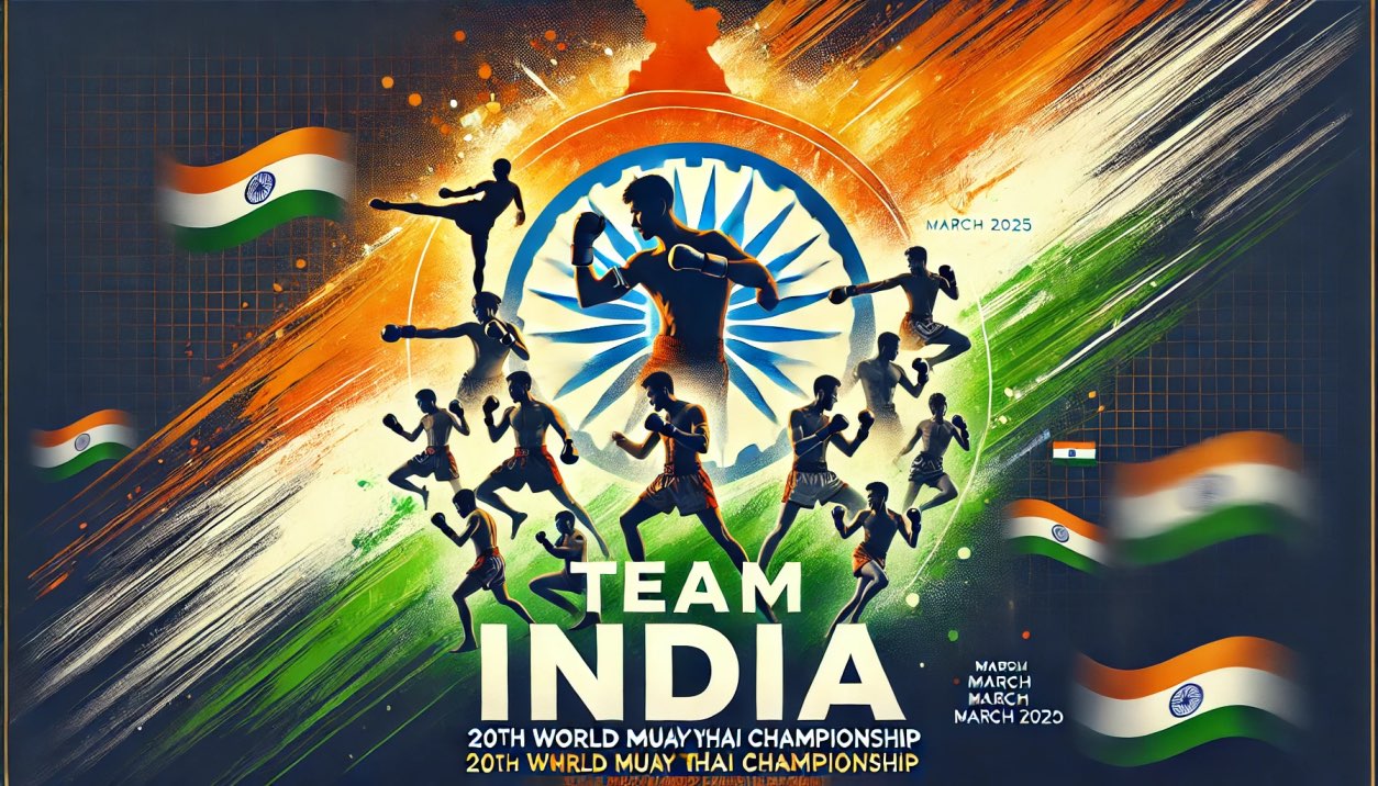 Team India for the 20th WMF World Muay Thai Championship - Muay Thai