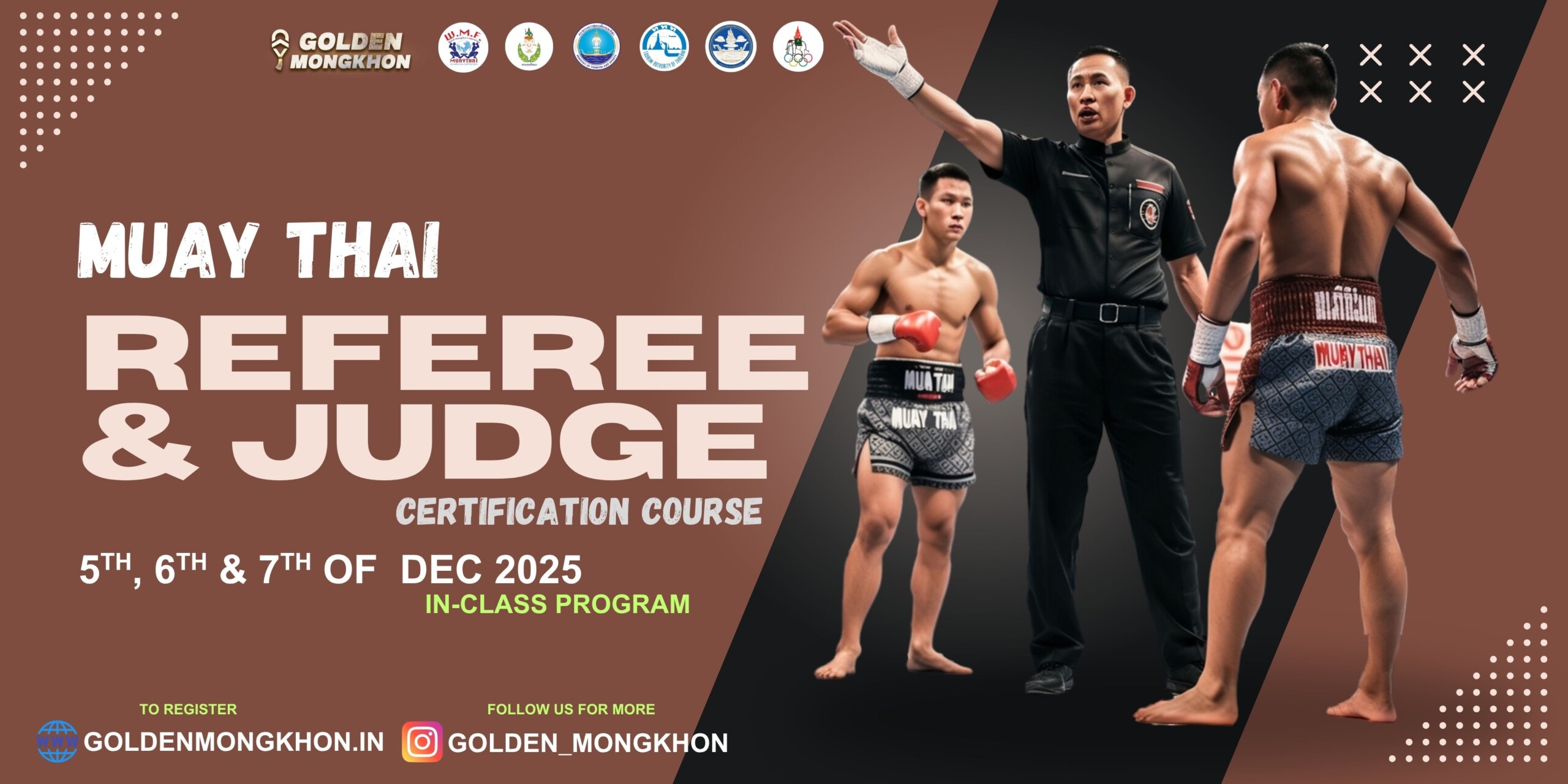 Golden Mongkhon Muay Thai Referee & Judge Certification Course - Muay Thai
